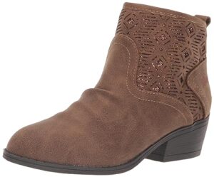 blowfish malibu kids girls siela-k fashion boot, brown dazzle glitter, 5 big kid