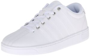 k-swiss women's court pro ii cmf sneaker, white/silver, 7.5 m