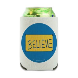 ted lasso believe can cooler - drink sleeve hugger collapsible insulator - beverage insulated holder