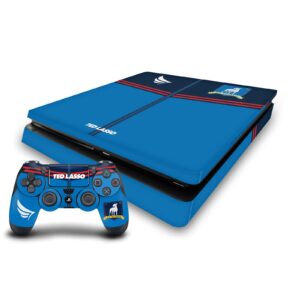 head case designs officially licensed ted lasso jacket season 1 graphics vinyl sticker gaming skin decal cover compatible with sony playstation 4 ps4 slim console and dualshock 4 controller