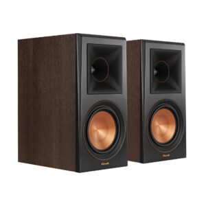 klipsch rp-600m bookshelf speakers (pair) (walnut)