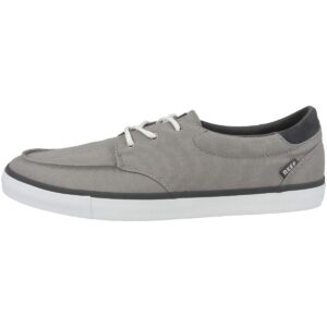 reef men's shoes, reef deckhand 3, grey/white, 9