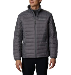 columbia men's voodoo falls 590 turbodown water resistant winter jacket city grey