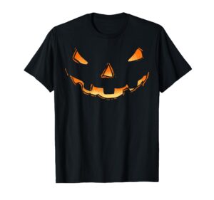 jack o lantern halloween pumpkin face costume shirt women t-shirt