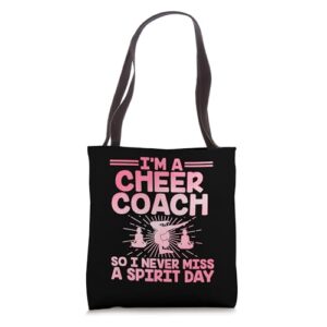 cheerleading coach cheer coach cheerleader cheer training tote bag