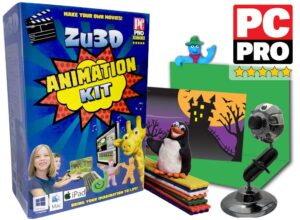 zu3d complete stop motion animation software kit for kids includes camera handbook and two software licenses works on windows apple mac os x and ipad ios