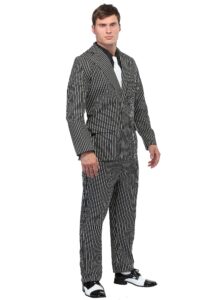 fun costumes - adult wide pin stripe gangster plus size 1920s gangster suit costume 3x