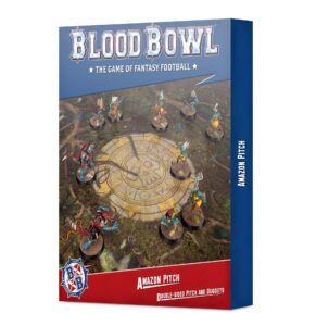 games workshop blood bowl: amazon team - pitch & dugouts