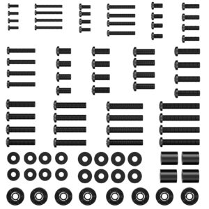 home vision tv mount screws - complete with m4, m5, m6, and m8 tv mounting hardware kit set, washers, and spacers included fit most tvs up to 100 inch