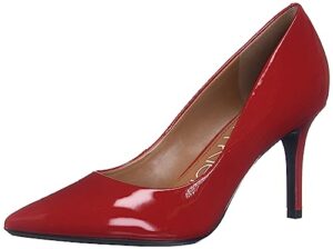 calvin klein women's gayle pump, crimson red, 7.5