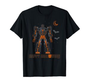 transformers halloween optimus prime robo-bones t-shirt