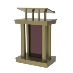 fixturedisplays® deluxe podium floor standing lectern church pulpit w/elevated reading surface 14315-classic