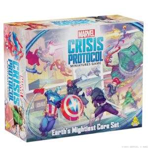 marvel: crisis protocol earth's mightiest core set - iconic heroes & villains for epic battles! tabletop superhero game, ages 14+, 2 players, 90 minute playtime, made by atomic mass games