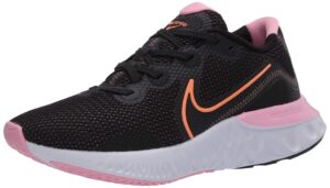 nike women's race running shoe, black orange pulse white pink, 5.5