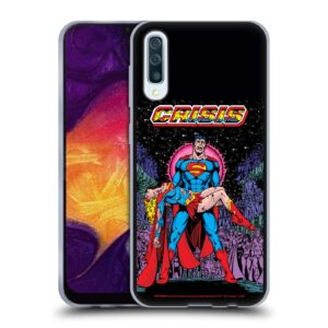 head case designs officially licensed superman dc comics supergirl crisis on infinite earths famous comic book covers soft gel case compatible with samsung galaxy a50/a30s (2019)