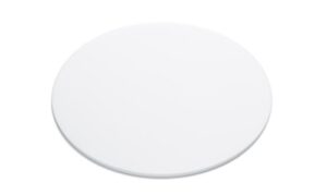 falken design acrylic plexiglas lucite disc circle, 33", white