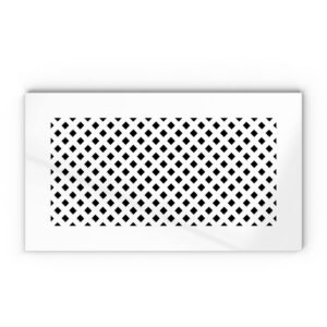 saba home decor air vent cover grille - acrylic plexiglass return and register white finish decorative covers for walls & ceilings not for floors, giovanna (6"x14" duct (8"x16" overall) silicone)