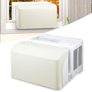 forestchill indoor air conditioner cover for u-shaped window ac unit, wind proof & dust proof indoor ac cover with sealing tape, for inside u-shape window air conditioner