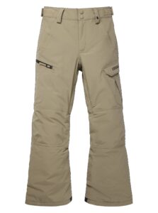 burton boys exile 2l cargo pants, kelp, medium