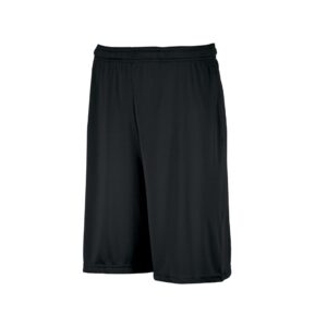 russell athletic men's dri-power performance short with pockets shorts, black, xl