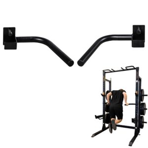 grind fitness chaos4000 half rack dip station handles for squat racks angled dip bar attachments tube power cage black j-cup adjustable strength training