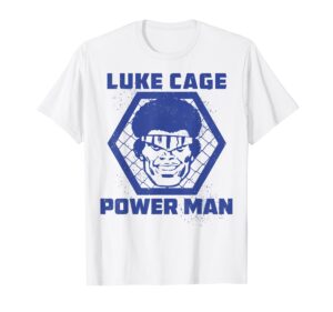 marvel luke cage retro power man gym workout graphic t-shirt t-shirt