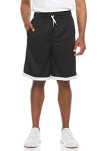 spalding mens guard performance basketball short, black, s