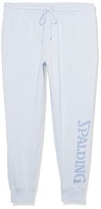 spalding plus size women's banded jogger, heather, xxx-large