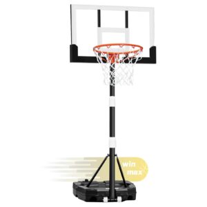 win.max kids basketball hoop 29 in backboard, 3.2 to 7.2ft adjustable height, swimming pool basketball hoop outdoor for kids/adults indoor outdoor