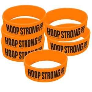 nba spalding basketball yellow rubber cuff band favors - 4" x 1", 6 pieces - perfect party giveaways