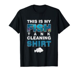 aquarianer godlfisch fischzucht haustiere unisex-adults t-shirt black small modern crew neck short sleeve christmas birthday fishing lifestyle gift t-shirt