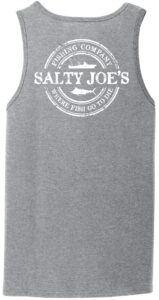 salty joes men's fishing co. logo cotton tank tops-xl-athleticheather/w