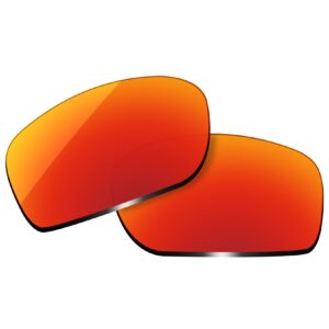 oowlit replacement lenses compatible with oakley scalpel oo9095 / scalpel asian fit oo9134 sunglass fire non-polarized