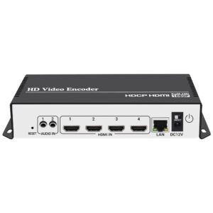 uraycoder 4k 4 channels h.265 h.264 hdmi ip video streaming encoder live broadcast rtmp rtmps encoder iptv hdmi to rtsp rtmp rtmps srt udp m3u8 http hls onvif streamer