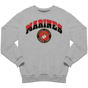 classic united states marine corps sweatshirt (medium) sport gray