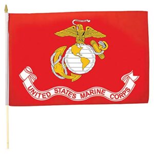 united states marine corps 12" x 18" stick flag