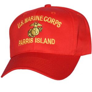 united states marine corps ega parris island embroidered ball cap