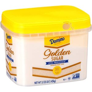 domino® golden sugar, 3.125 lb granulated sugar easy baking tub