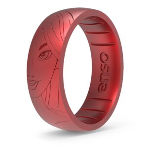 enso rings disney princess silicone ring - mulan - ruby - 10