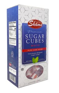 shams kosher sugar cubes – white pure cane sugar cubes, non-gmo, vegan, certified kosher - individually wrapped sugar cubes for coffee, cocktails, tea 17.6 ounce