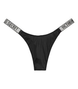 victoria's secret women's thong underwear, women's panties, very sexy collection black (m)