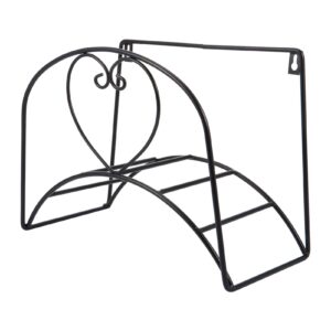 doitool hose wrought iron frame wall hose holder iron garden hose holder hose hanger wall hose hook garden water hose holder garden hose stand water hose storage hanger soft hose work car