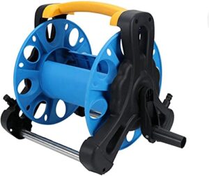 wall mounted hose holder large hose car wash water gun hose holder reel can be wound around 30 to 40 meters cast iron (color : blue, size : one size)