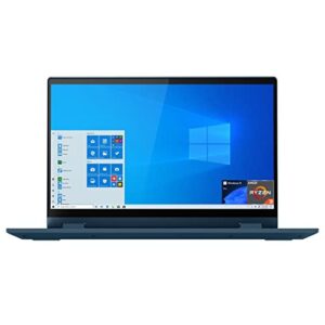 lenovo ideapad flex 5 laptop, 14" ips fhd touchscreen convertible 2 in 1 notebook, amd ryzen 3-5300u(beat core i7-10710u), 4gb ram, 512gb pcie ssd, wi-fi 6, hdmi, type-c, win 11 pro, abyss blue