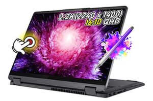 lenovo flex 5 14" 2-in-1 16:10 touchscreen qhd 2.2k(2240 x 1400) laptop, 8-core amd ryzen7 5700u, wi-fi 6, backlit kb, usb type-c, windows 11, w/stylus (16gb ram | 1tb pcie ssd)