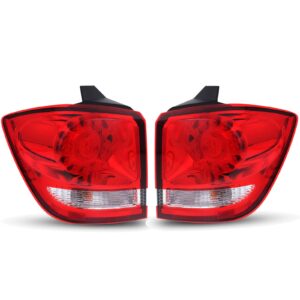 autoone tail light assembly rear lamps with bulbs replacement for 2011-2020 dodge journey tail lamp outer led brake light driver & passenger side