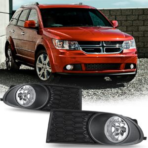 autowiki fog lamp lights assemblies for 2010 2011 2012 2013 2014 2015 2016 2017 2018 2019 2020 dodge journey 1 pair