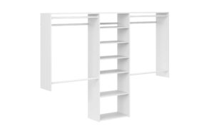 easy track 4'-8' w deluxeplus shelving closet kit