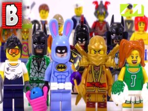 clip: all collectible lego bricktober minifigures from 2017 | unbox build time lapse review