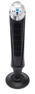 honeywell quietset tower fan (5 speed settings, oscillating 75°, timer function, remote control) hy254